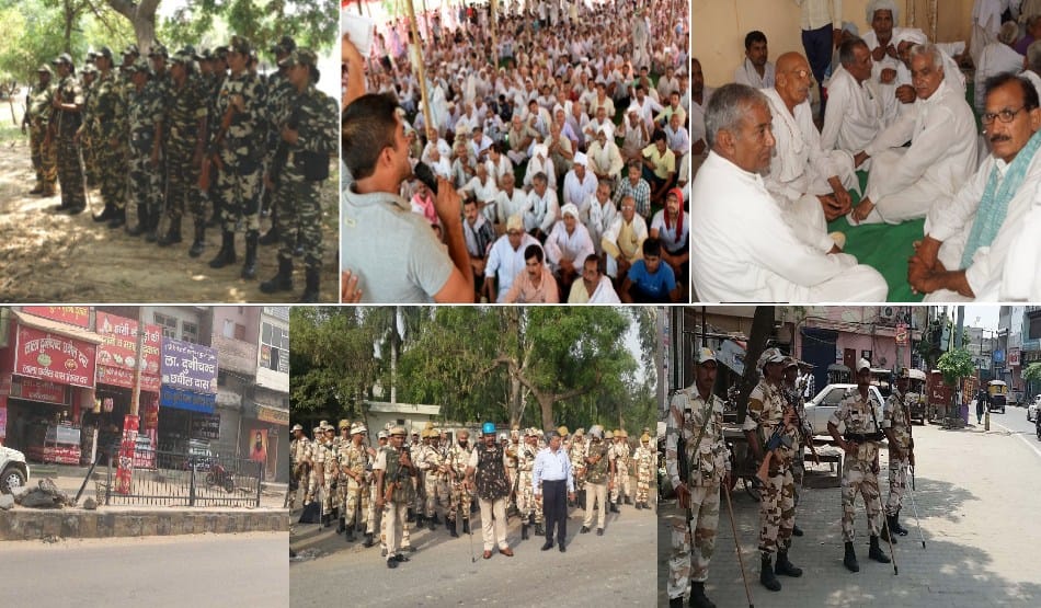 तनाव भरे माहौल में हरियाणा में जाट आंदोलन शुरू, तस्वीरों में पहला दिन ...