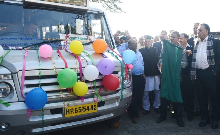 Gs Bali Inaugurate Old Hrtc Bus At Shimla. - Amar Ujala Hindi News Live ...