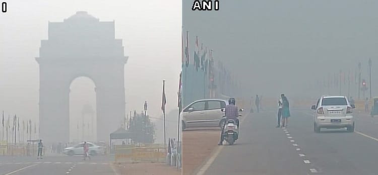 भयावह स्तर पर पहुंचा दिल्ली-ncr में प्रदूषण, इसके आधे पर ही चीन ने जारी ...