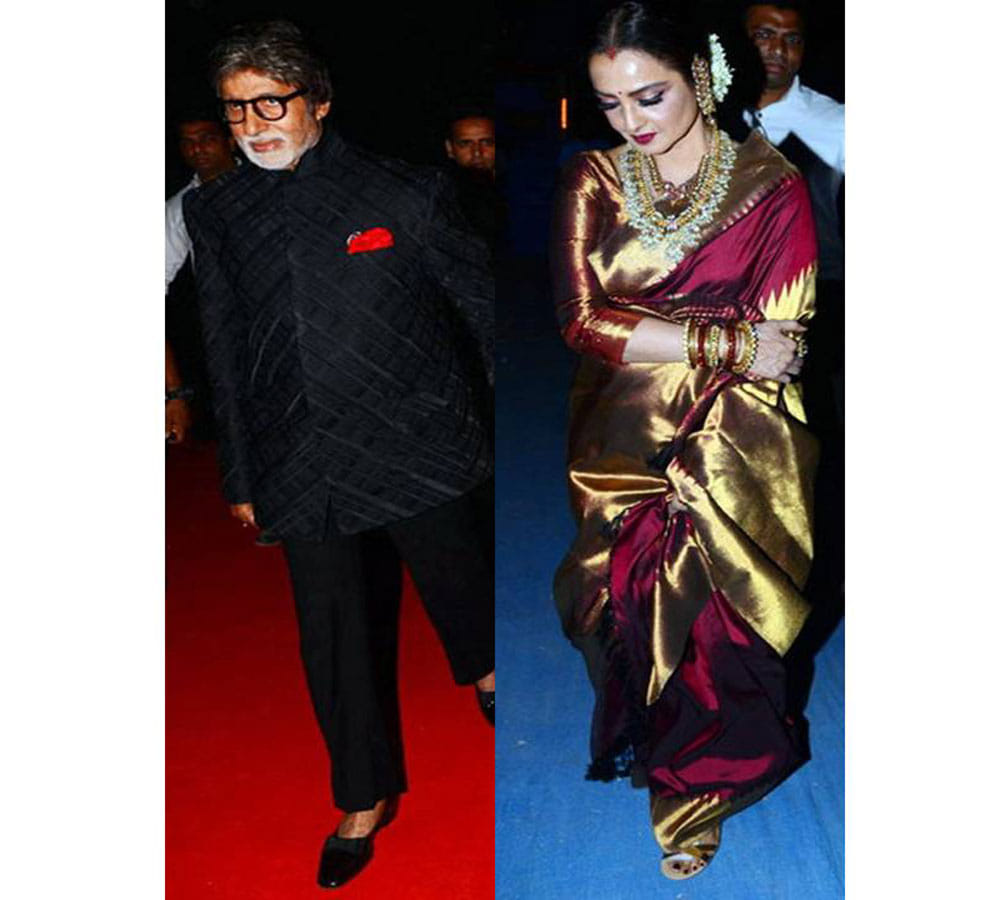 Video:'परदेसिया' गाने पर डांस करते हुए रेखा ने अमिताभ से इशारों में कहा ...