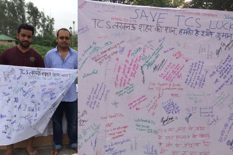 It Professionals Signature Campaign To Save Tcs Lucknow. - Amar Ujala ...
