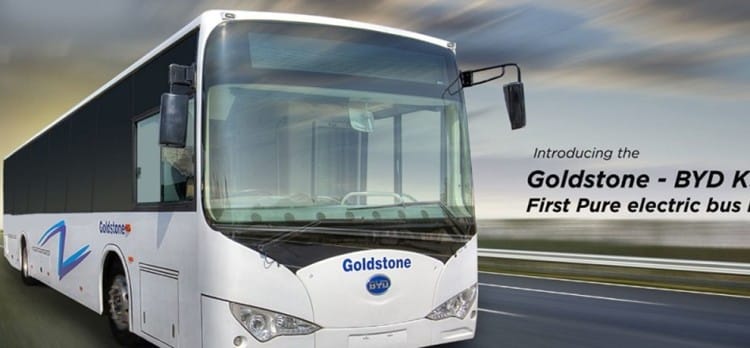 First India Made Electric Bus Goldstone Ebuzz K7 Launched For Public ...
