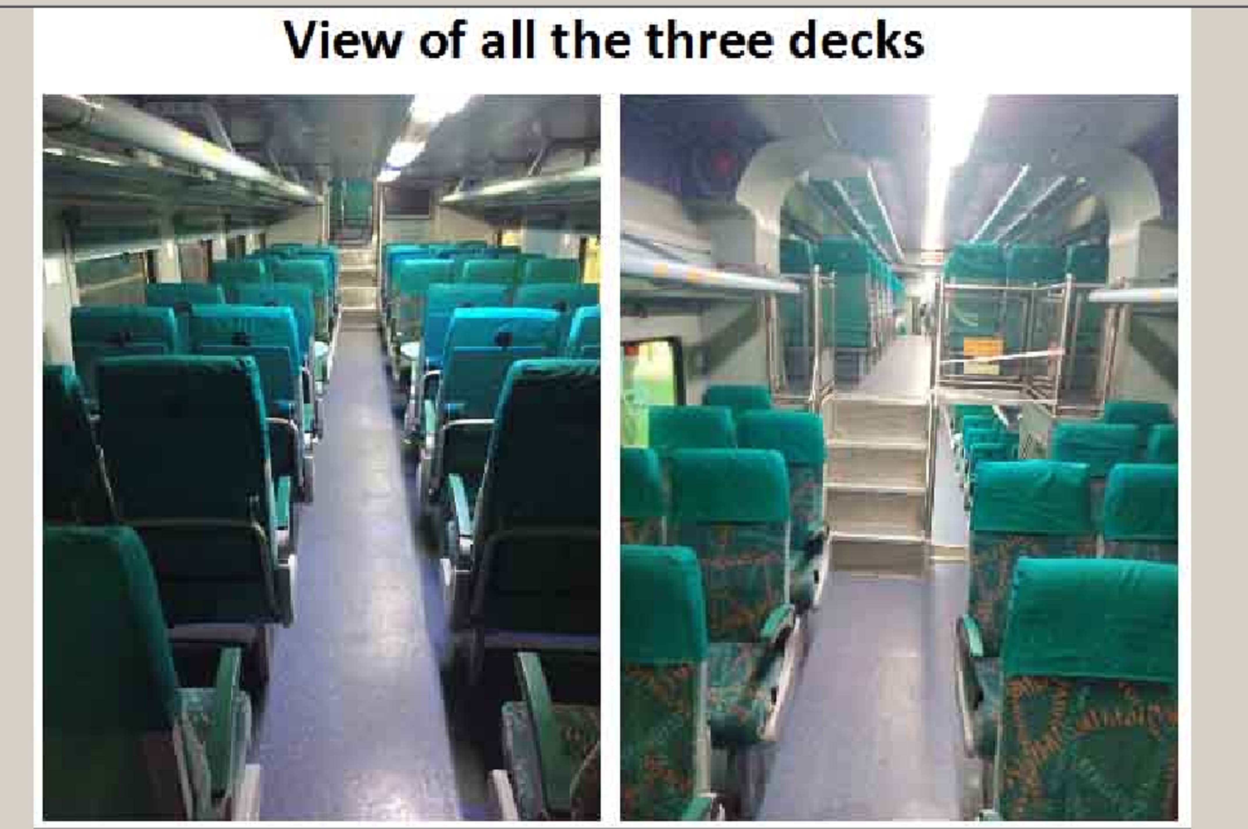 Pics :उदय ट्रेन ट्रैक पर उतरने को तैयार, यात्रियों को हवाई जहाज जैसी ...