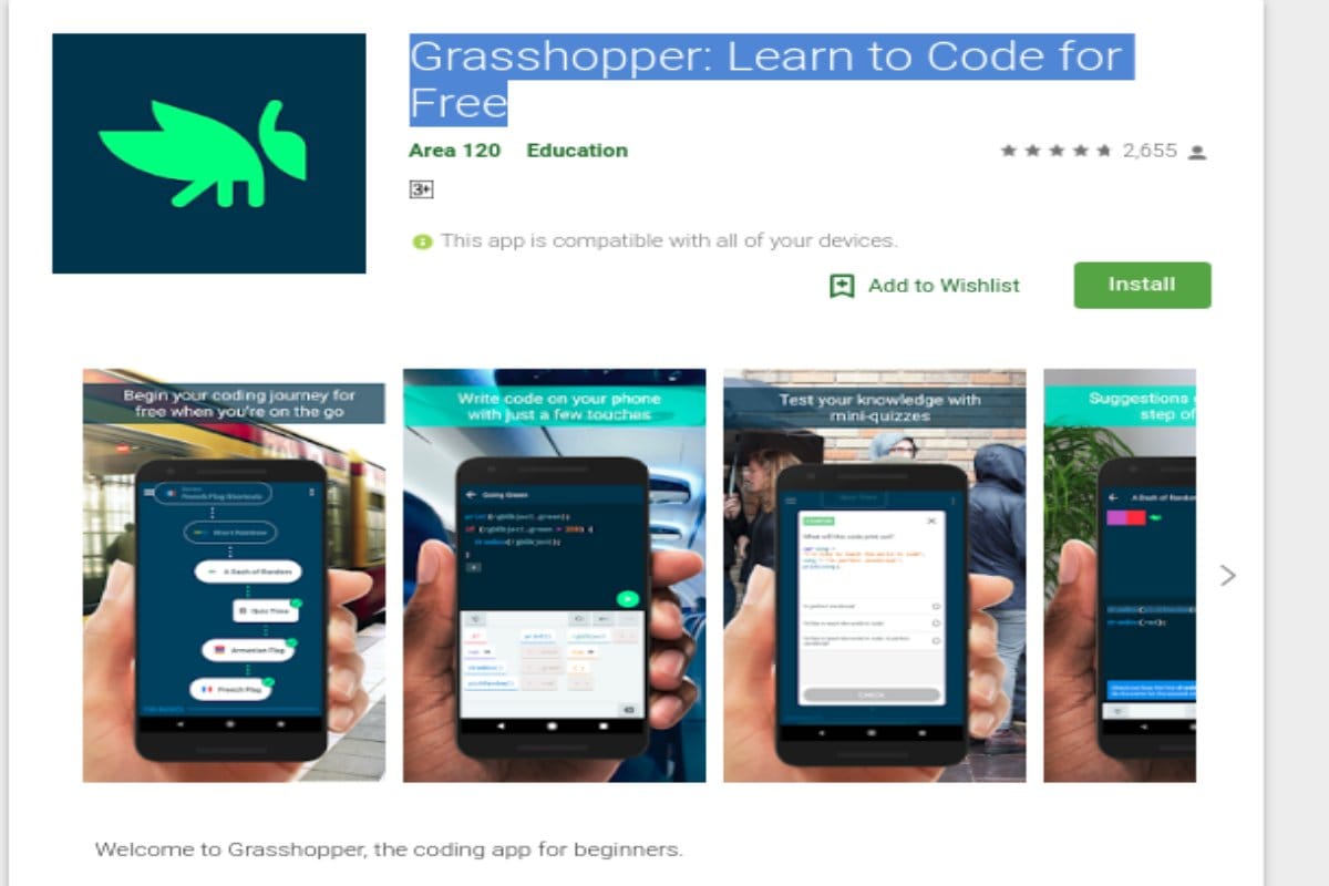 Google Grasshopper App Launched To Learn Coding Free - Amar Ujala Hindi ...