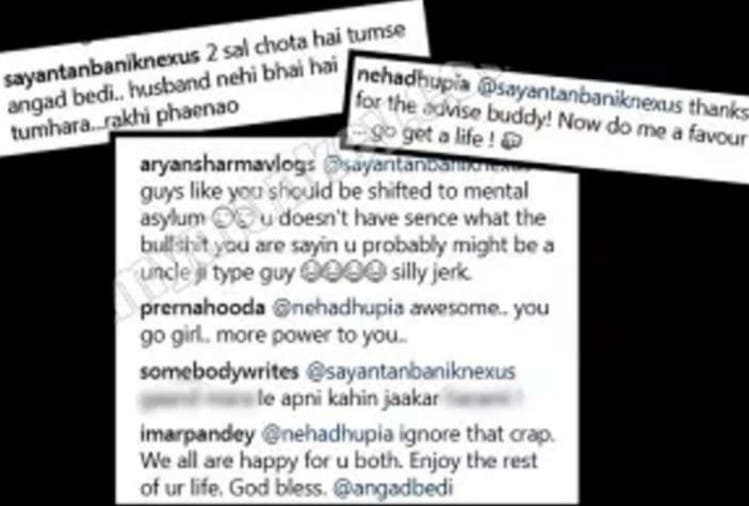 सोशल मीडिया यूजर्स ने अंगद बेदी को बताया नेहा धूपिया का भाई, तो ऐसे ...