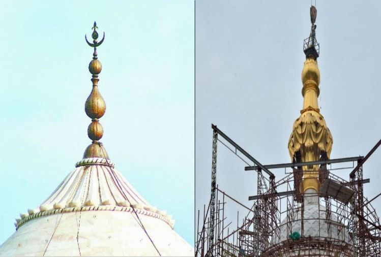 तस्वीरें:ताज के कलश से ऊंचा है स्वामीबाग समाध का कलश, 115 वर्ष में हुई ...