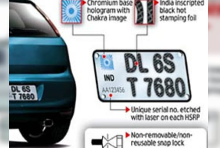 अब हाई सिक्योरिटी नंबर प्लेट के लिए अलग से नहीं देने होंगे पैसे, सरकार ...