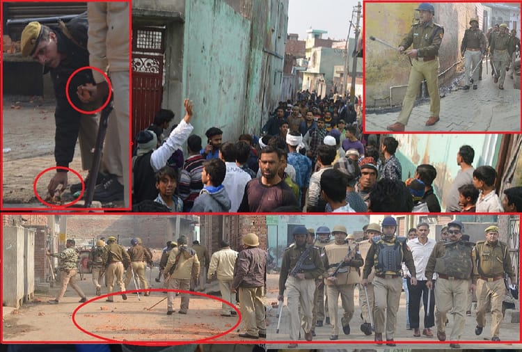 सांप्रदायिक बवाल की 10 तस्वीरें, पुलिस पर जमकर पथराव, सिपाही समेत ...