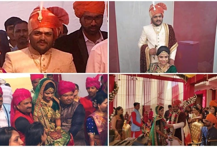 बचपन की दोस्त किंजल पारिख संग शादी के बंधन में बंधे हार्दिक पटेल ...