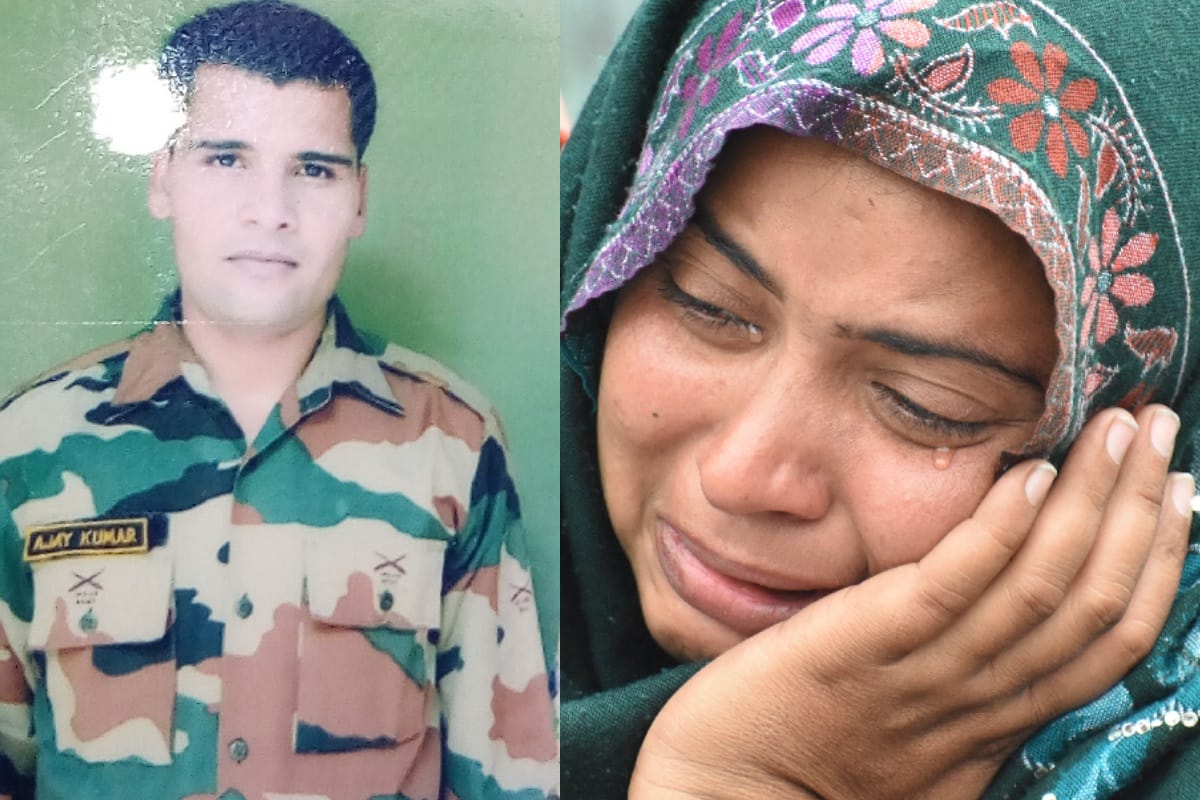 #pulwama: Martyr Jawan Ajay Pregnant Wife Cried On Husband Martyrdom ...