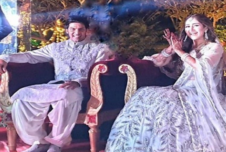 Sayyeshaa Saigal Tamil Actor Arya Wedding Today Sangeet Ceremony ...