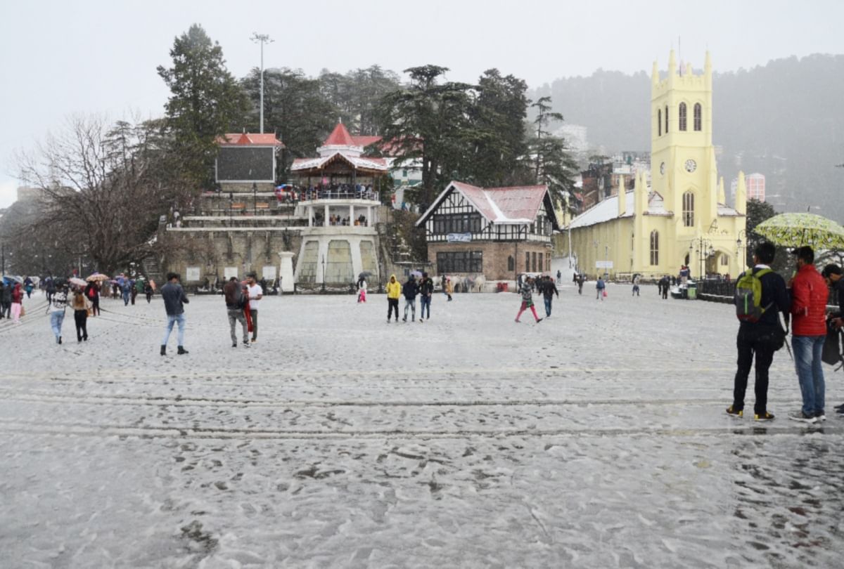 Snowfall In March After Two Years In Shimla - Amar Ujala Hindi News ...