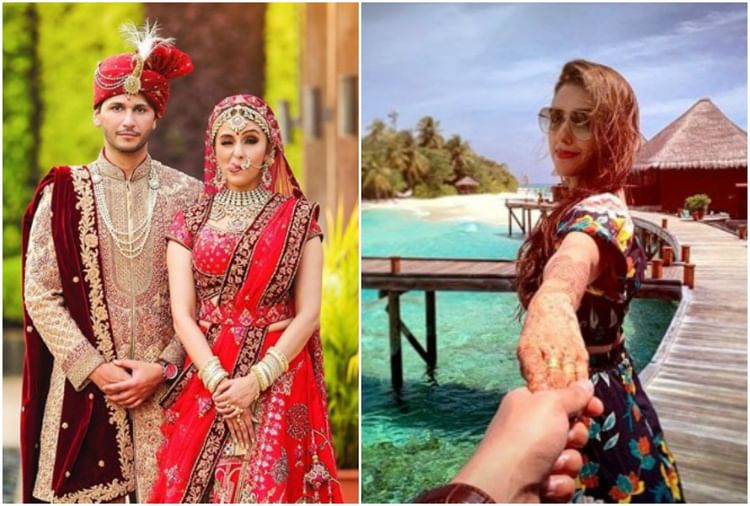 Akshay Kumar Actress Aarti Chabria With Husband Visharad Beedassy Enjoying Honeymoon In Maldives ...