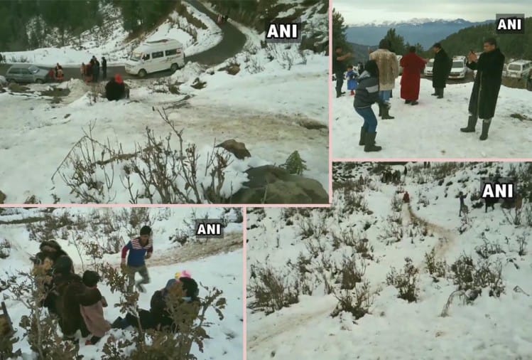 Nathatop In Jammu-kashmir, Number Of Tourists Increased After Snowfall ...