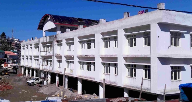Construction Of Dm Office Building Without A Map - Pauri News - बिना ...