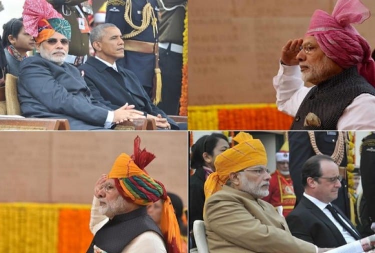 गणतंत्र दिवस 2021:पीएम मोदी ने पहनी केसरिया रंग की पगड़ी, जानें इसकी ...