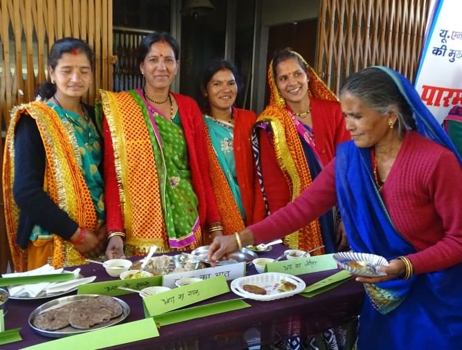 सिसौंण की सब्जी, भट्ट का जौला और मडुवे के बिस्किट ने लूटी वाहवाही ...