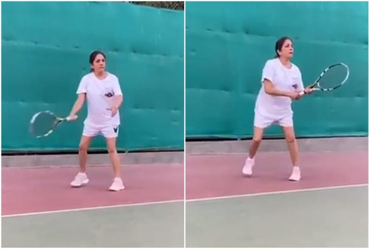 60 साल की उम्र में इस एक्ट्रेस ने खेला लॉन टेनिस, कहा- 'कल सब आउच होगा ...