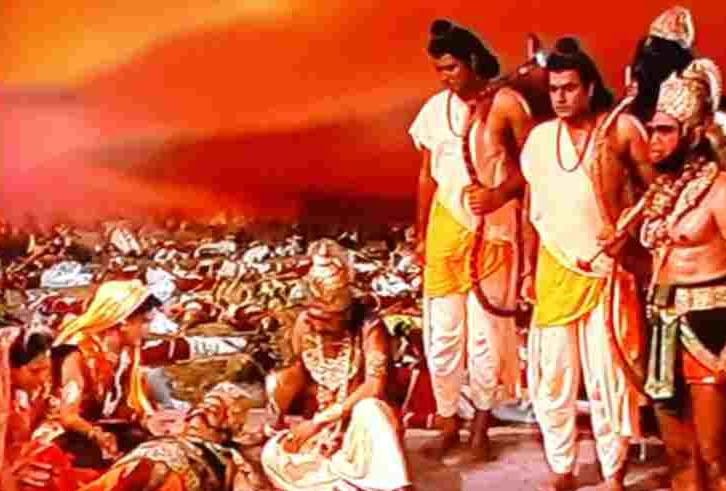 Ramayan Scenes During Ravan Death Users Angry Reaction - Entertainment ...