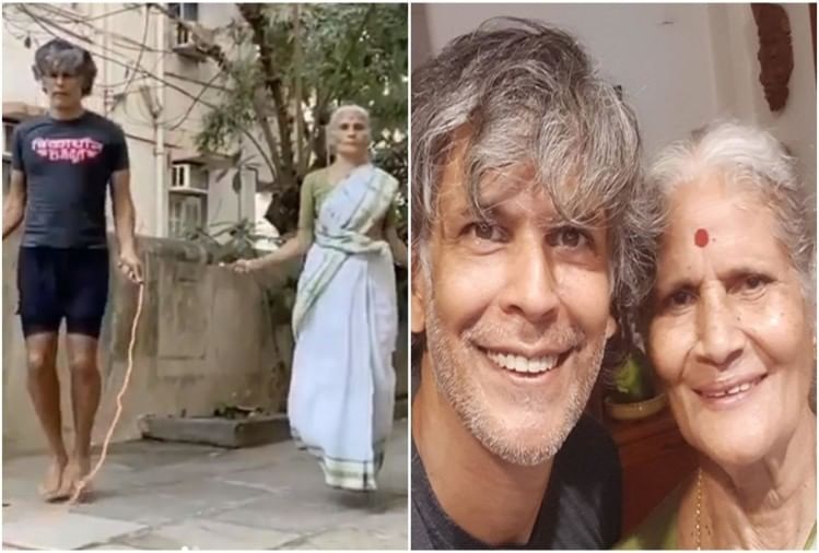 मिलिंद सोमन की मां भी हैं बेटे की तरह फिट, 81 साल की उम्र में बराबरी से ...