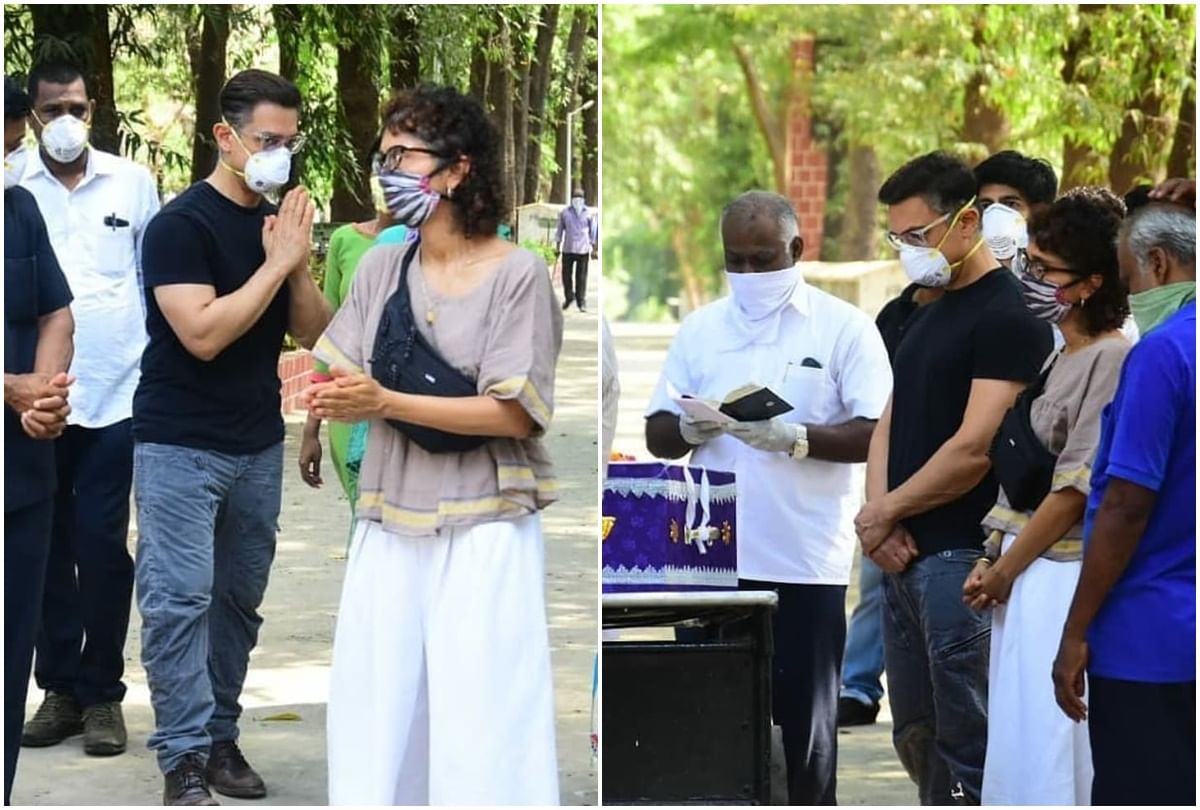 Aamir Khan Attends Assistant Amos Paul Last Rites With Wife Kiran Rao ...
