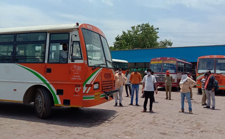 Roadbways Bus In Basti - Basti News - बसें चलीं, यात्रियों को राहत