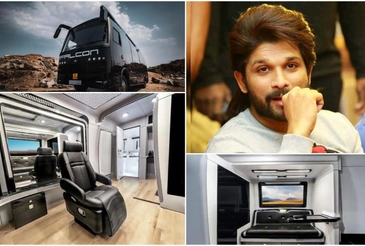 तेलुगु अभिनेता अल्लू अर्जुन की वैनिटी वैन का एक्सीडेंट, बाल-बाल बची ...