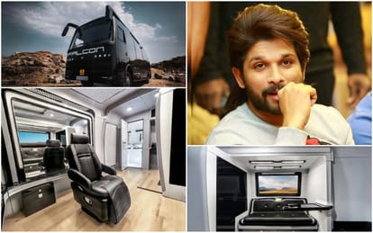 Allu Arjun’s Luxurious Vanity Van Falcon Worth Rs 7 Crore Meets With An ...