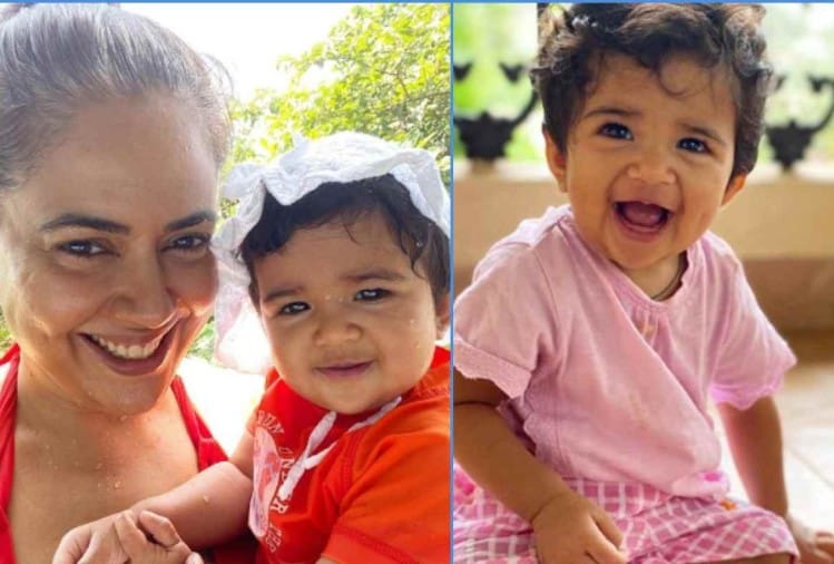 Sameera Reddy Share Daughter Nyra Photo She Completed One Year ...