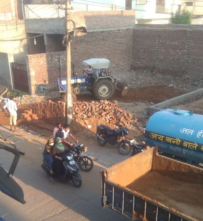 Illegal Shops Started Being Built Again - Palwal News - फिर बनने लगी ...
