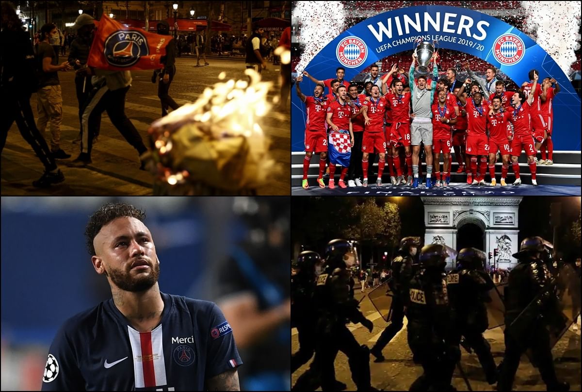 Uefa Champions League: Psg Fans Clash With Paris Riot Police After Cl ...