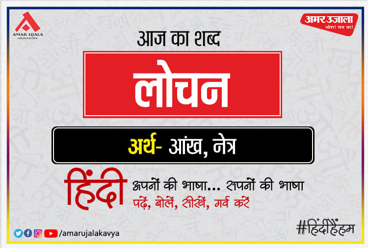 Aaj Ka Shabd Lochan Rameshwar Kamboj Himanshu Poem Mujhako Wah Darpan ...