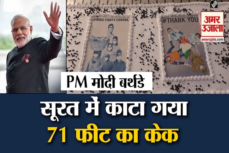 A Cake Weighing 771 Kg, And 71-foot Long Dedicated To Pm Modi's 70th ...