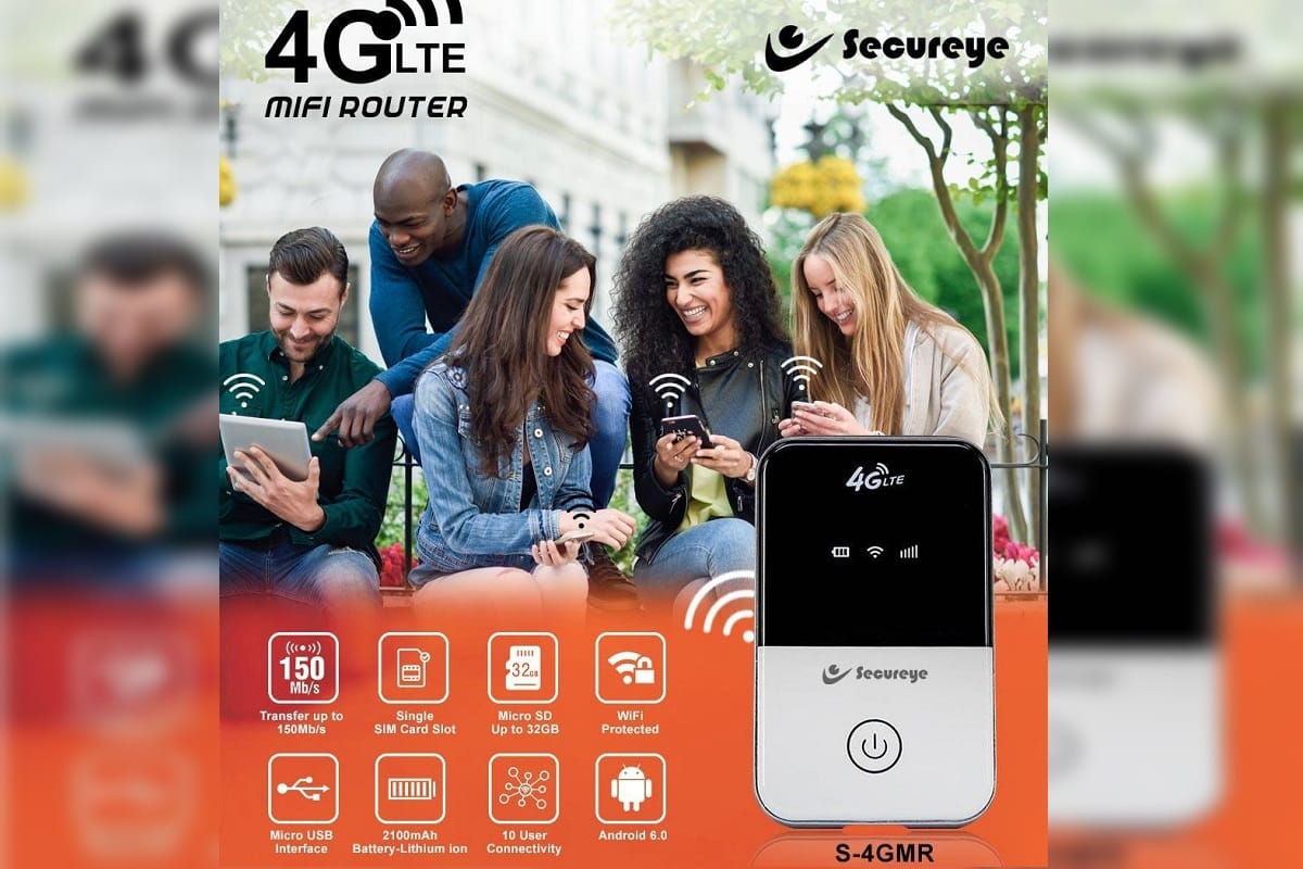 Secureye Mifi Router S-4gmr Launched In India Which Can Connect 10 ...