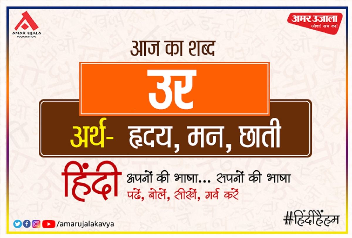 Aaj Ka Shabd Ur Meaning In Hindi And Mahadevi Verma Poems Aaj Kyun Teri ...