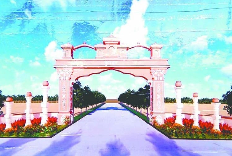 वृंदावन कुंभ मेला:संतों के आगमन के लिए तैयार हो रहा है सुंदर द्वार ...