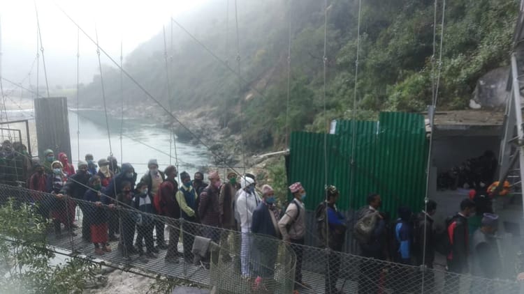Jhula Pul Opened In Indo-nepal Border - Pithoragarh News - दौड़ालाली ...