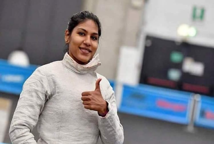 Fencer Bhavani Devi Wins Hat Trick Of Gold Medals In National Games 2022 - Amar Ujala Hindi News ...