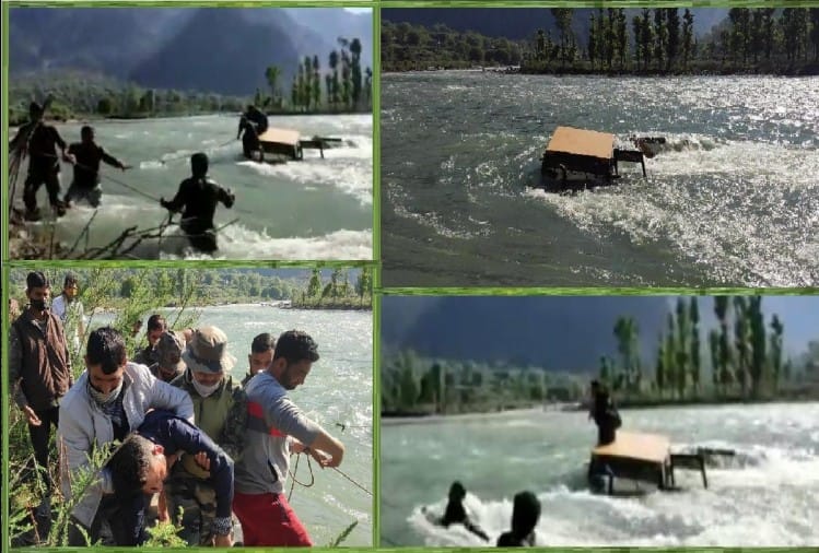 Indian Army Rescued Two People From Drowning In Marua River Marwah ...