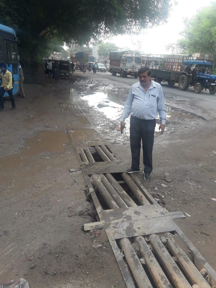 Littering Around Baddi Bus Stand Broken Grills Hurting Passengers ...