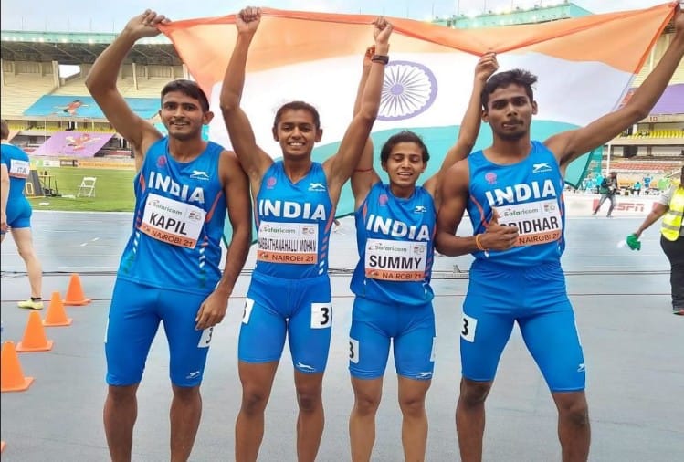 विश्व एथलेटिक्स चैंपियनशिप:भारतीय 4x400 मिक्स्ड रिले टीम ने जीता कांस्य ...
