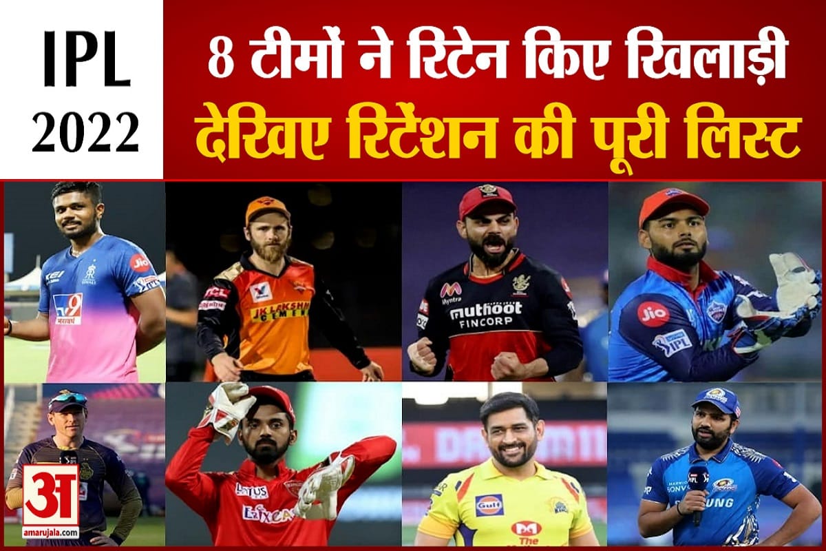 Ipl 2022 Players Retention: Retained Players Of 8 Teams Announced, See ...
