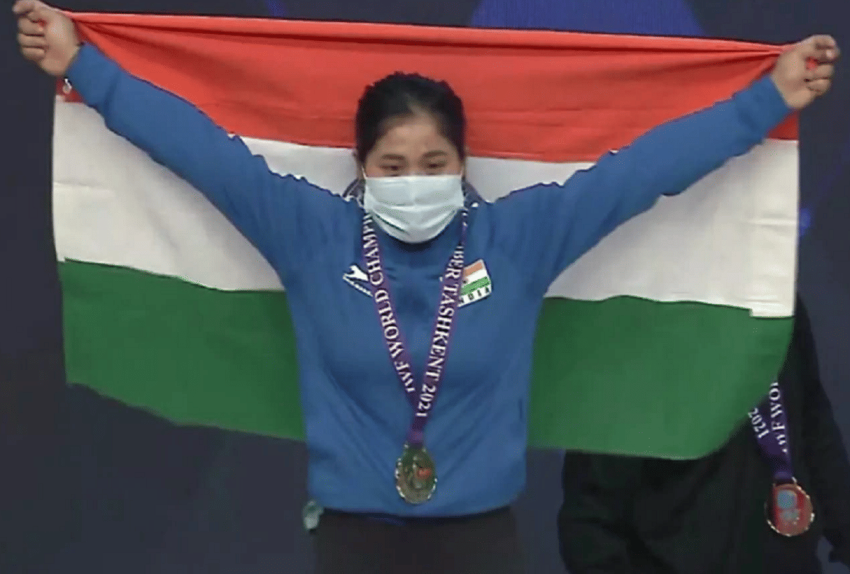 Bindyarani Devi Won Bronze Medal In World Cup, Lifted 196kg Weight In ...