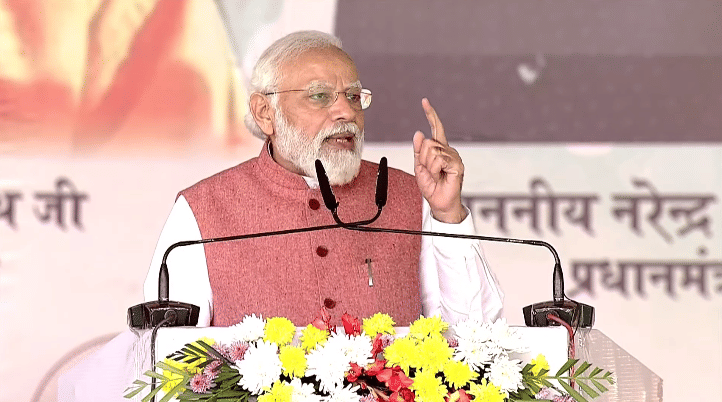 Pm Modi Varanasi Visit:स्वर्वेद महादेव धाम में पीएम मोदी के भाषण की ...