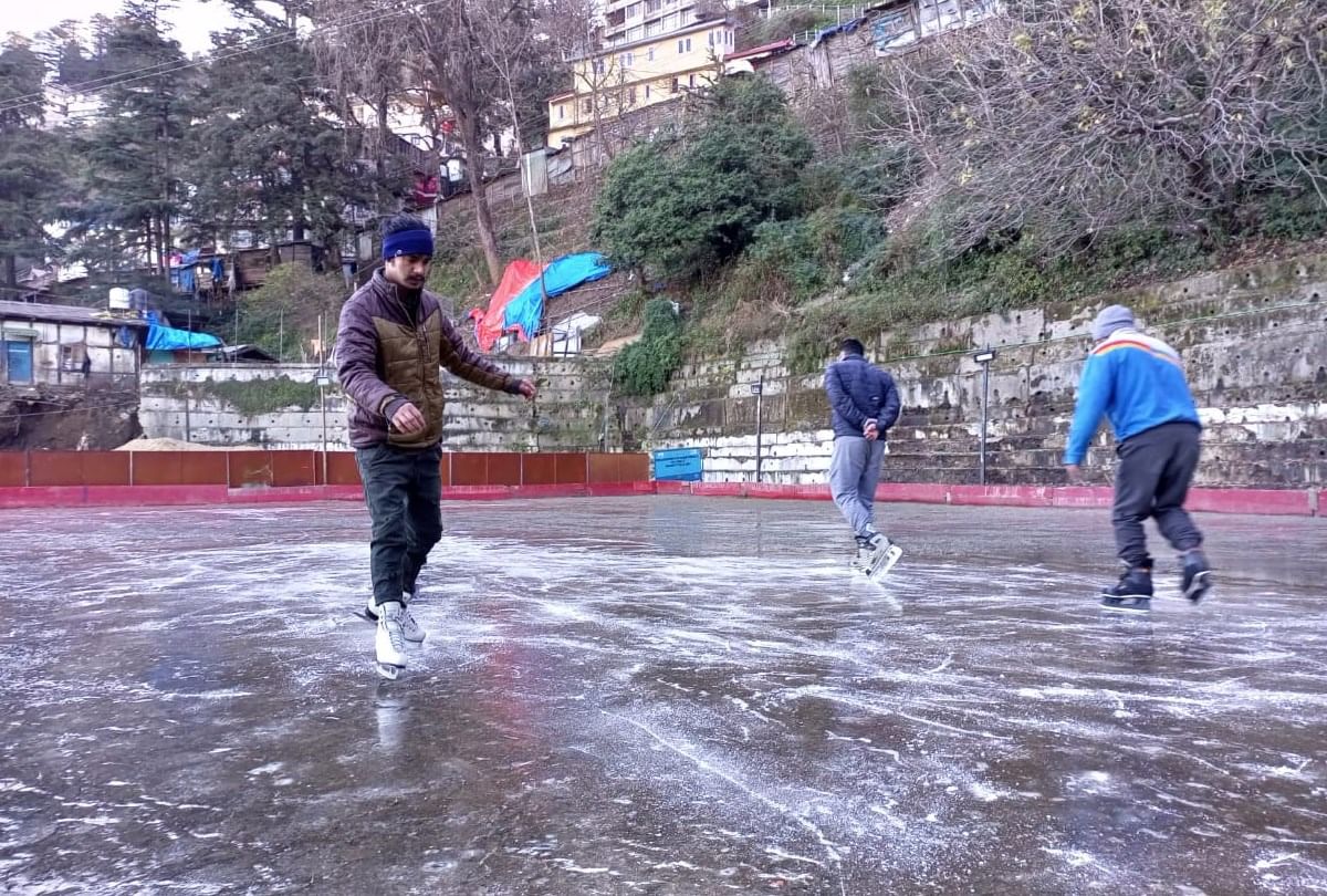 शिमला:टेनिस कोर्ट कैसे बन गया एशिया का सबसे बड़ा प्राकृतिक आइस स्केटिंग ...