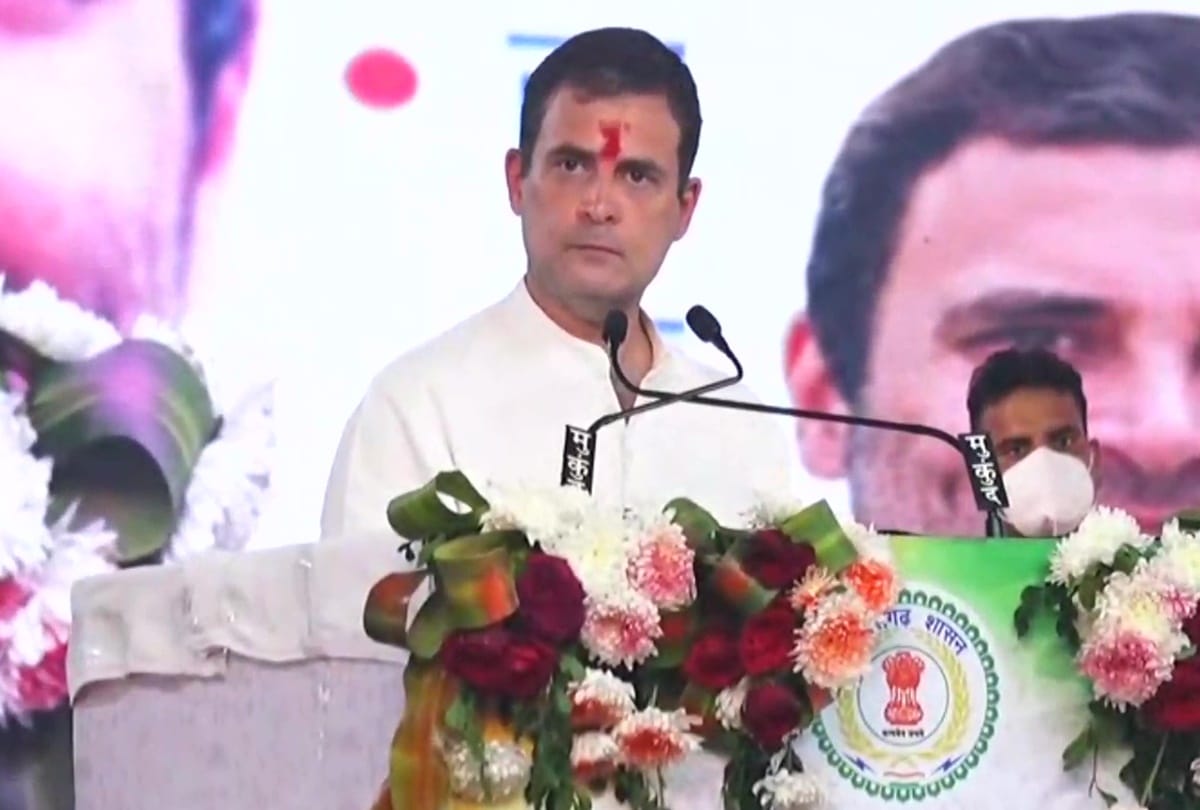 Rahul Gandhi Addresses Rally In Chhattisgarh Raipur Attacks Bjp ...