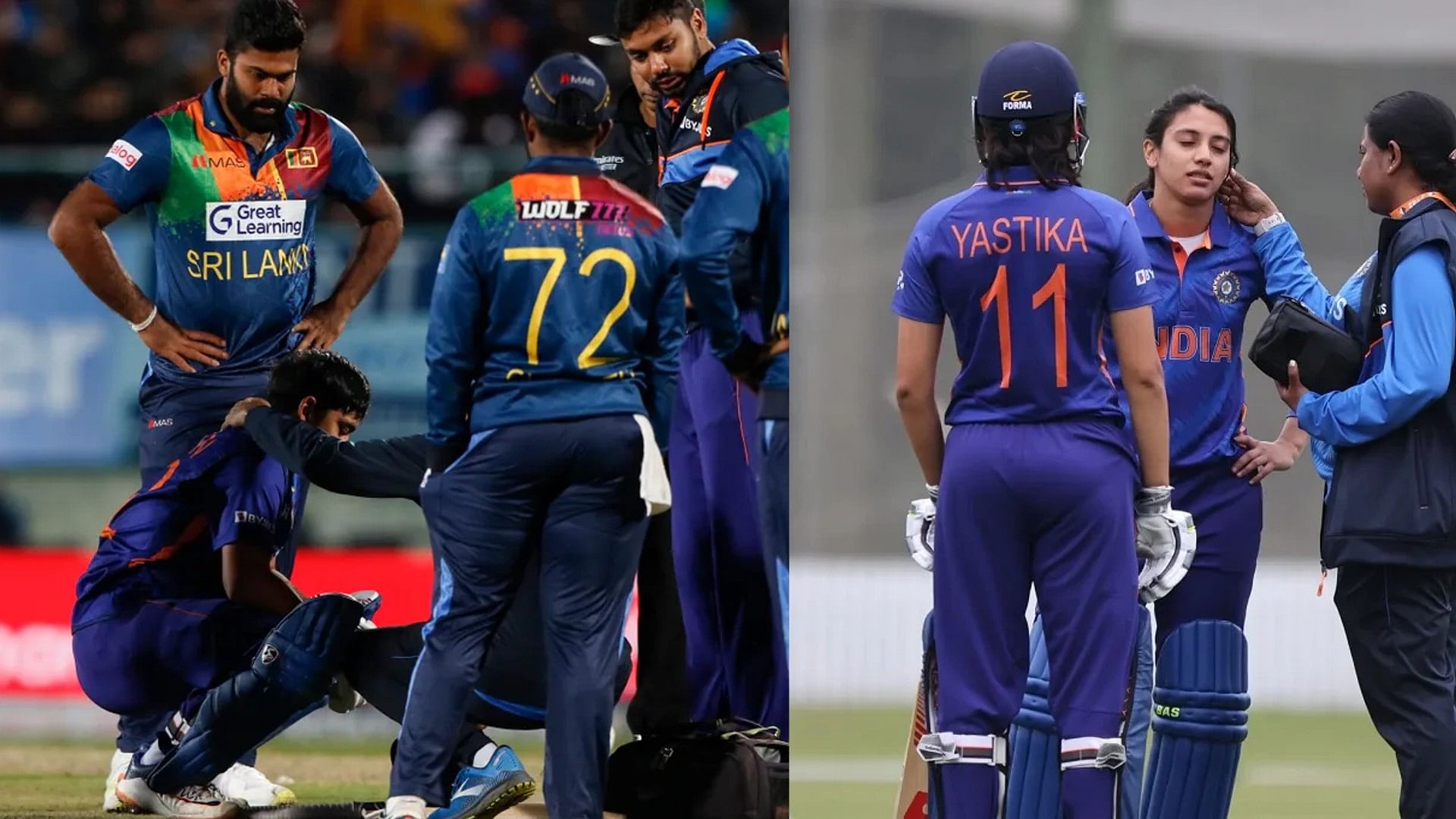Ishan Kishan And Smriti Mandhana Hit On Head By Bouncer Are Indian