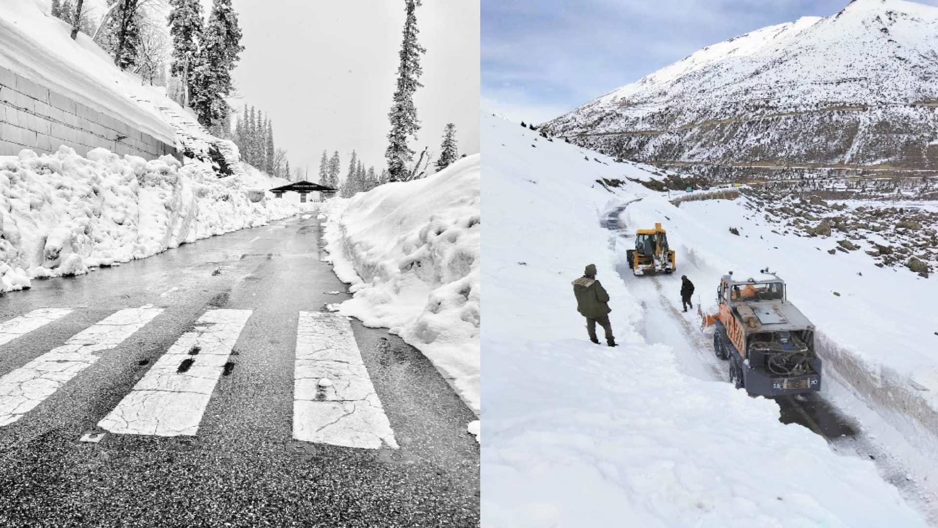 Himachal Weather Update: Snowfall On High Peaks Including Atal Tunnel Rohtang, Light Rain In ...