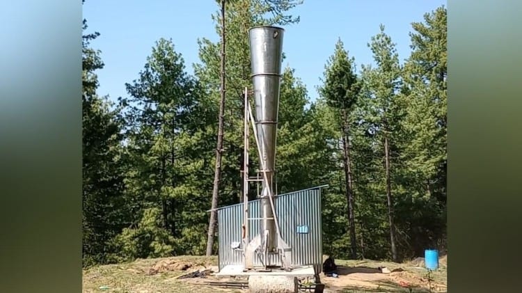 To Protect Apple Crops First Indigenous Anti Hail Gun Trial In Mandhol ...