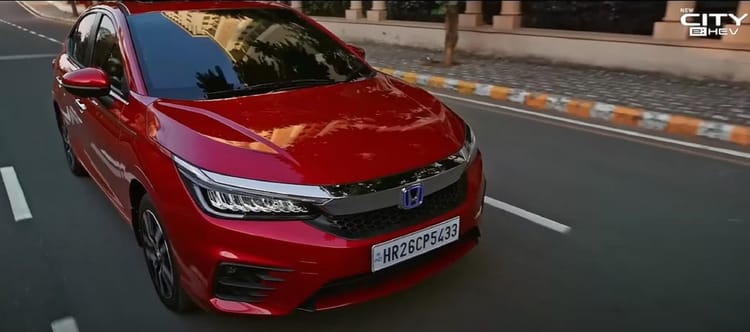 Honda City Hybrid 2022 Most Fuel-efficient Mid-size Sedan Car In India Honda City E:hev Hybrid ...